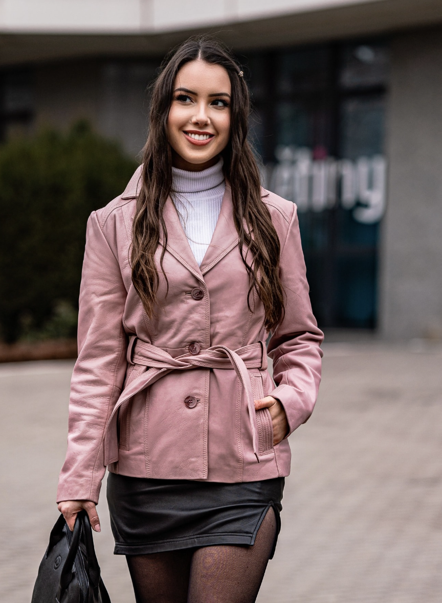 Alice Leather Coat – Panache Leathers
